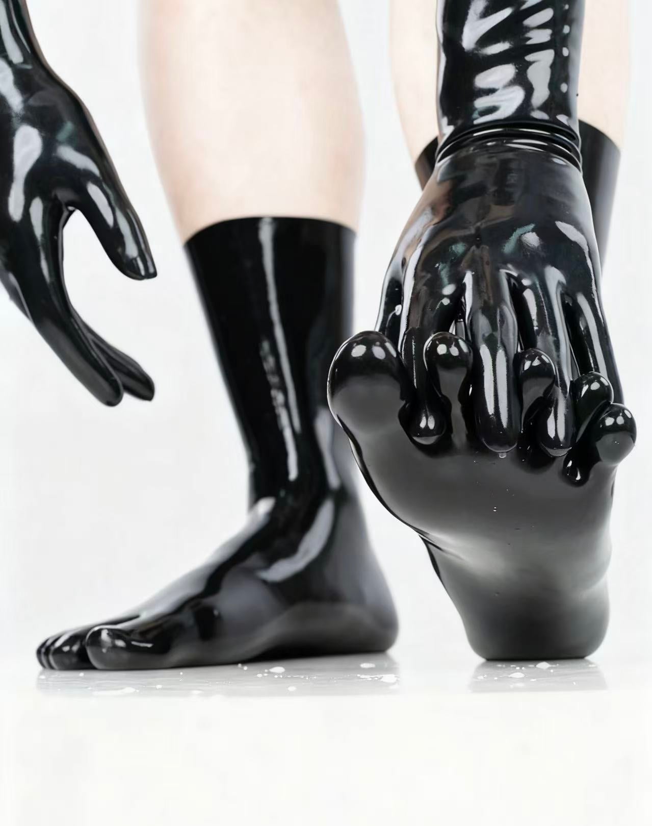 Handmade Latex Toe Socks – Vanta Veil Latex